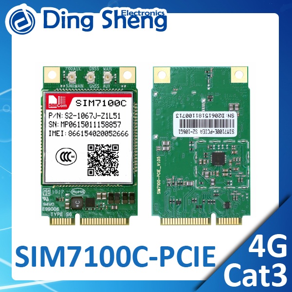 Asia Machinery.net 亞洲機械網 - SIMCOM CAT3 4G LTE MINI PCIE SIM7100C-PCIE ...